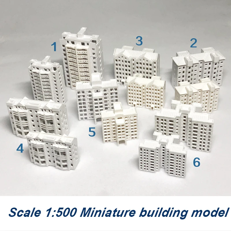 Scale 1:500 Diy Building Model Materials Miniature House ABS ...