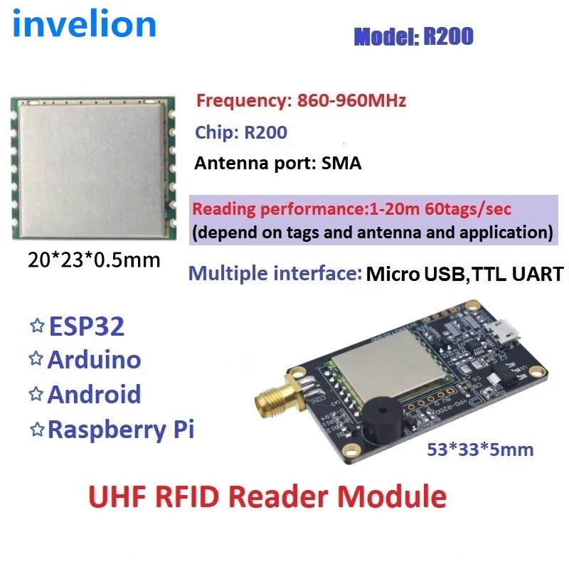 Invelion-R200-Chip-Micro-Tama-o-M-dulo-UHF-RFID-de-largo-alcance ...