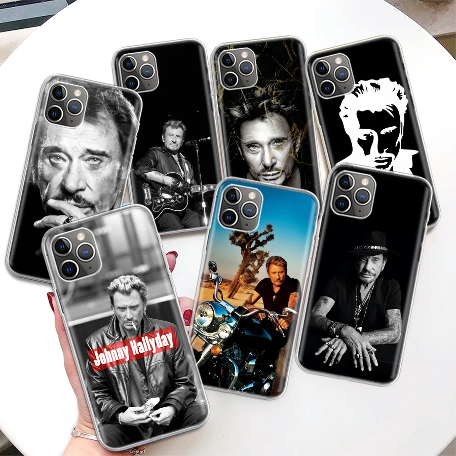 Johnny Hallyday Music Coque Phone Case For iPhone 14 Pro Max 11 12 Mini ...