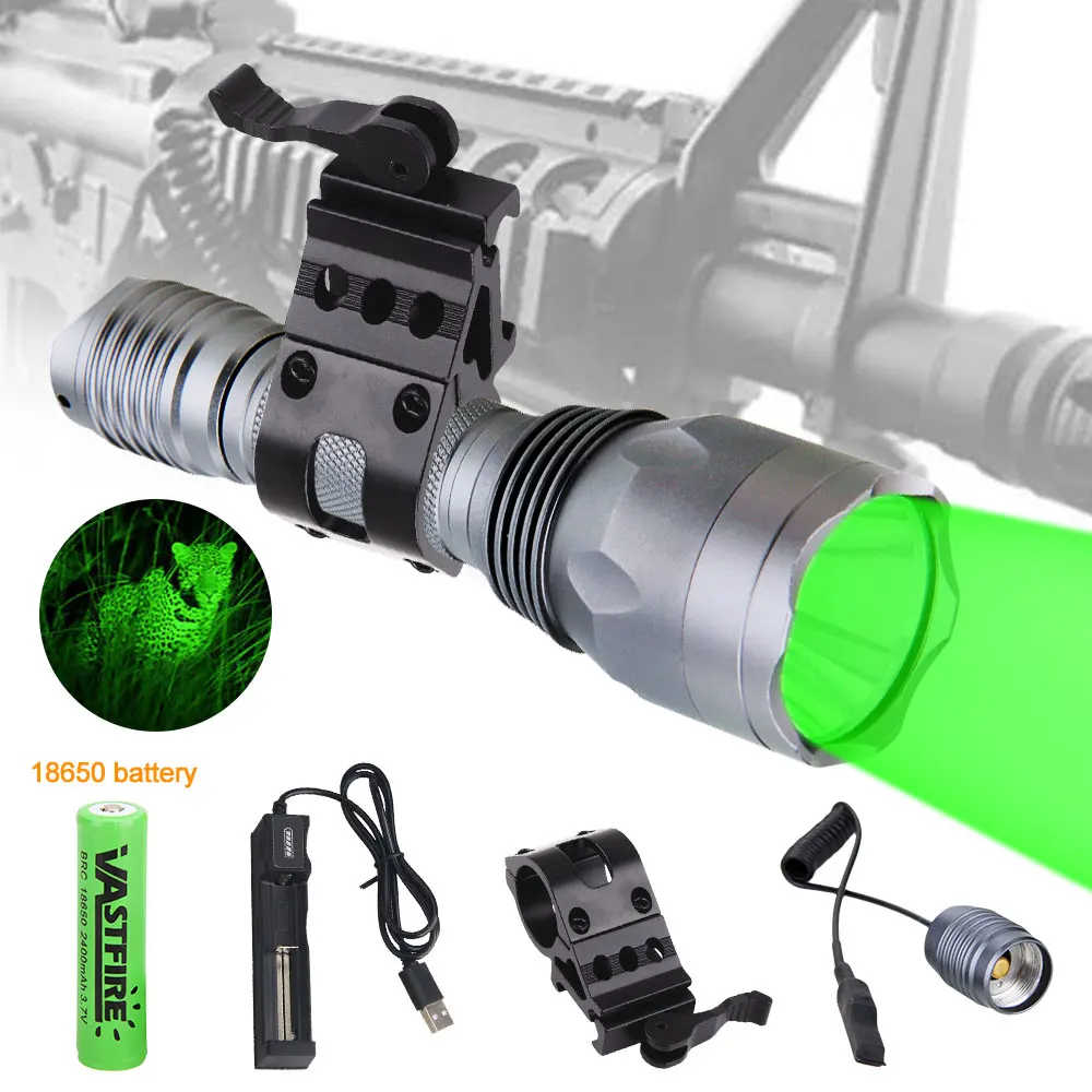 C10-Green-Weapon-Gun-Light-Tactical-Hunting-Rifle-Scope-Mount ...