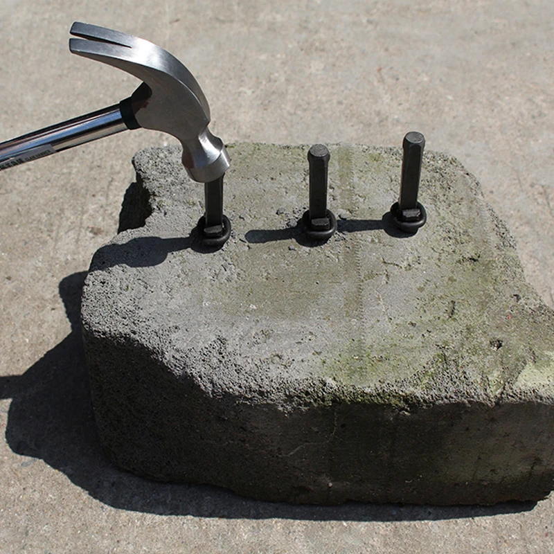 5PCS-lot-New-Stone-Splitting-Tool-Stone-Splitter-Metal-Plug-Wedges-and ...