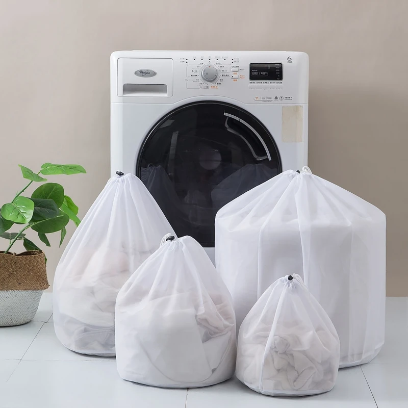 Laundry-Bag-Mesh-Polyester-Wash-Bags-Coarse-Net-Basket-care-Washing ...
