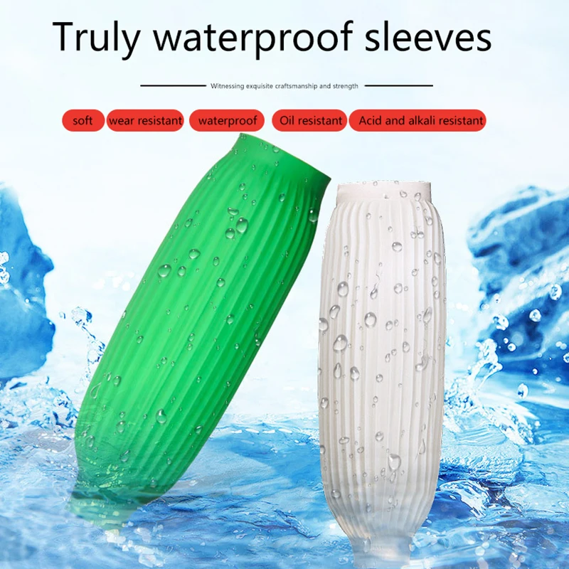 Multi-use-Latex-Waterproof-Arm-Sleeves-Kitchen-Home-Household ...