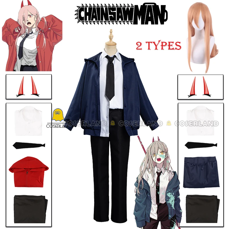Power-Cosplay-Costume-Wig-Anime-cosplay-Blue-Jacket-Uniform-Outfit ...