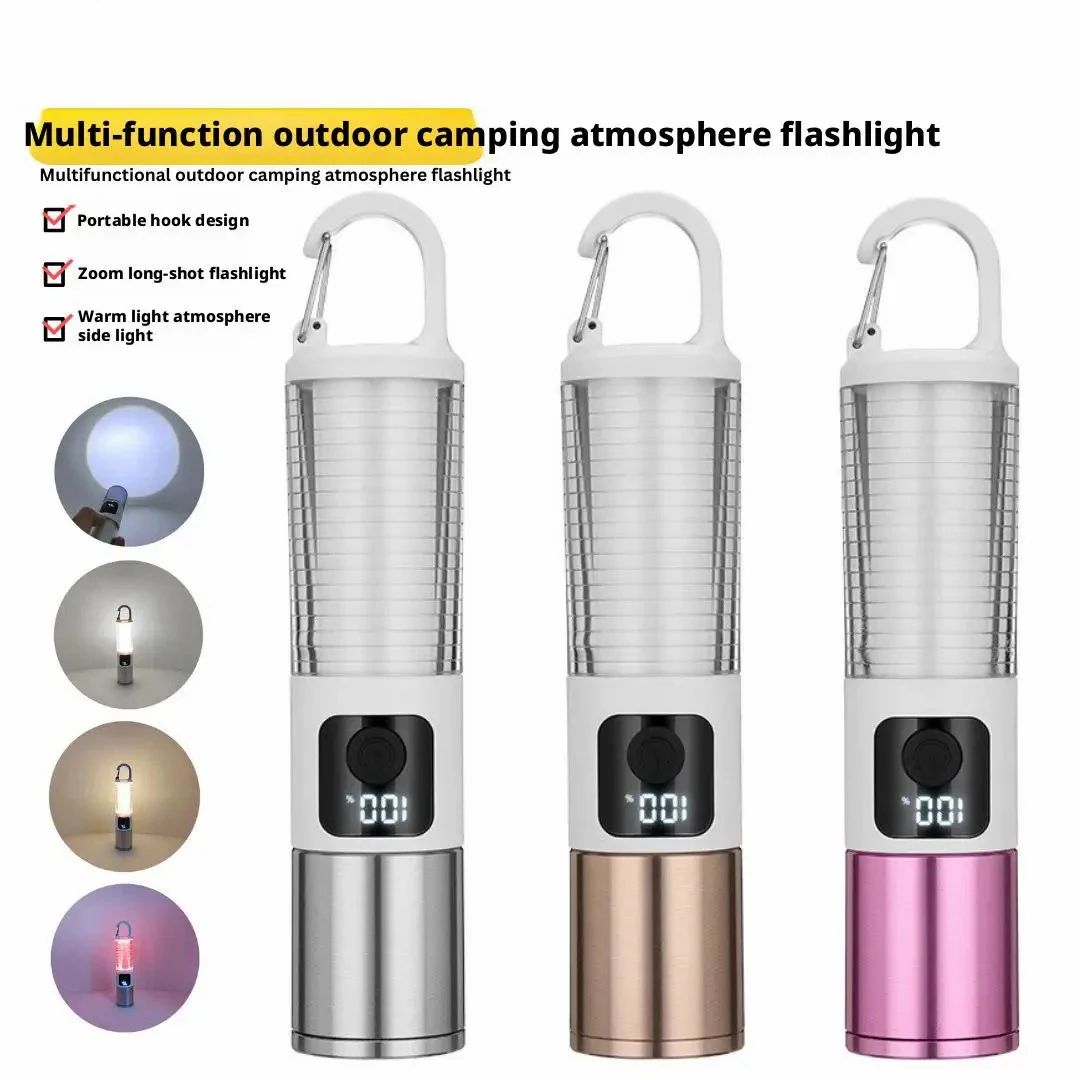 C5 Aluminum Alloy Multifunctional Telescopic Zoom Flashlight Lighting ...