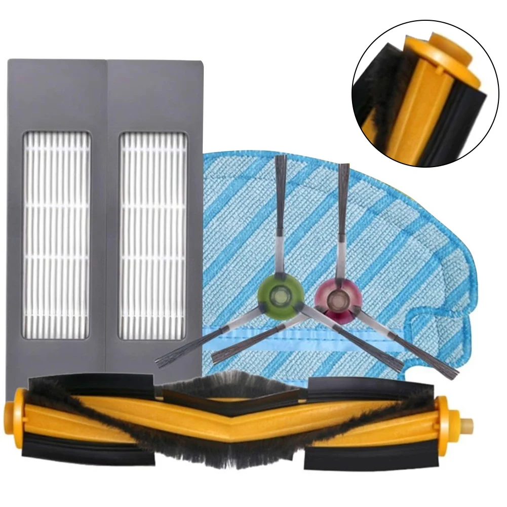Hepa-Filter-Side-Brush-Main-Brush-Mop-Cloths-For-Ecovacs-For-Deebot-N10 ...