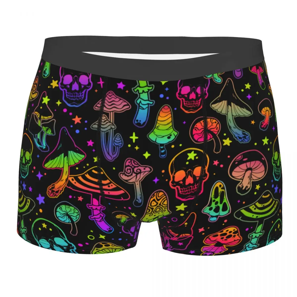 Man-Psychedelic-Mushrooms-Boxer-Shorts-Panties-Mid-Waist-Underwear ...
