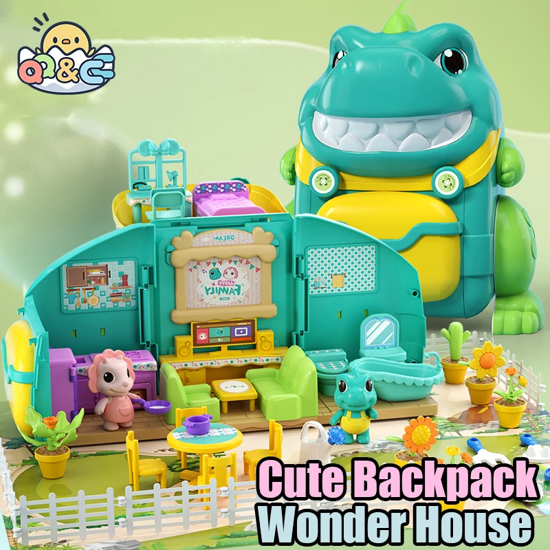 Children-s-Pretend-Play-Home-Doll-House-Backpack-Simulation-Villa ...