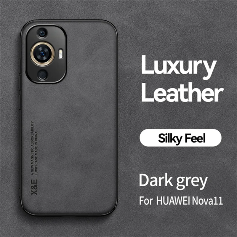 For Huawei Nova 11 Case Magnetic Leather Stand Shockproof Plates Phone ...
