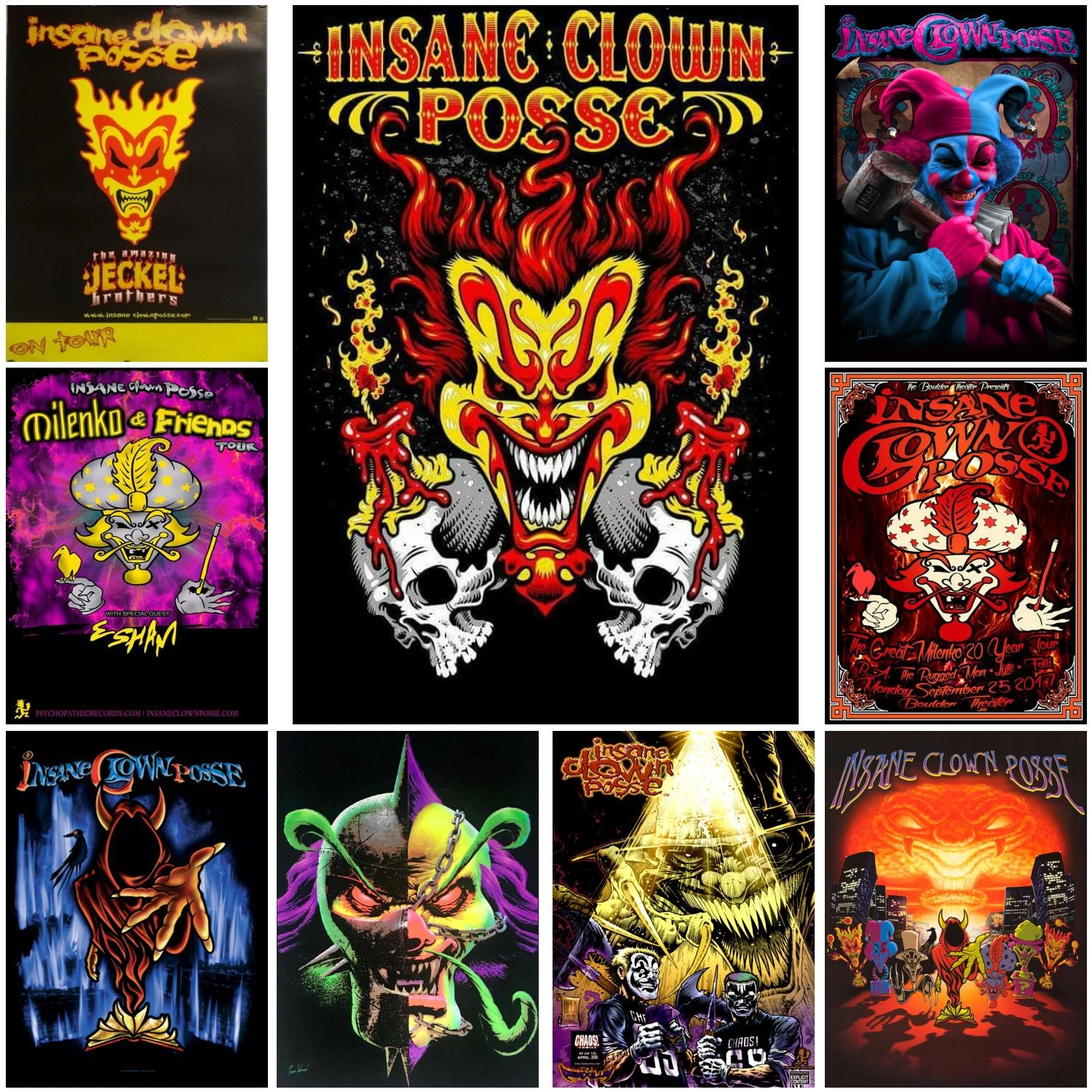 insane clown posse Poster Decorative Painting Canvas Poster Gift Wall ...