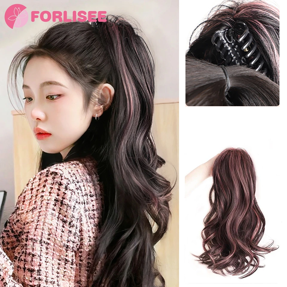 FOR-Horsetail-Wig-Women-s-Long-Hair-Clasp-Style-Waterfall-Half-Tie-High ...