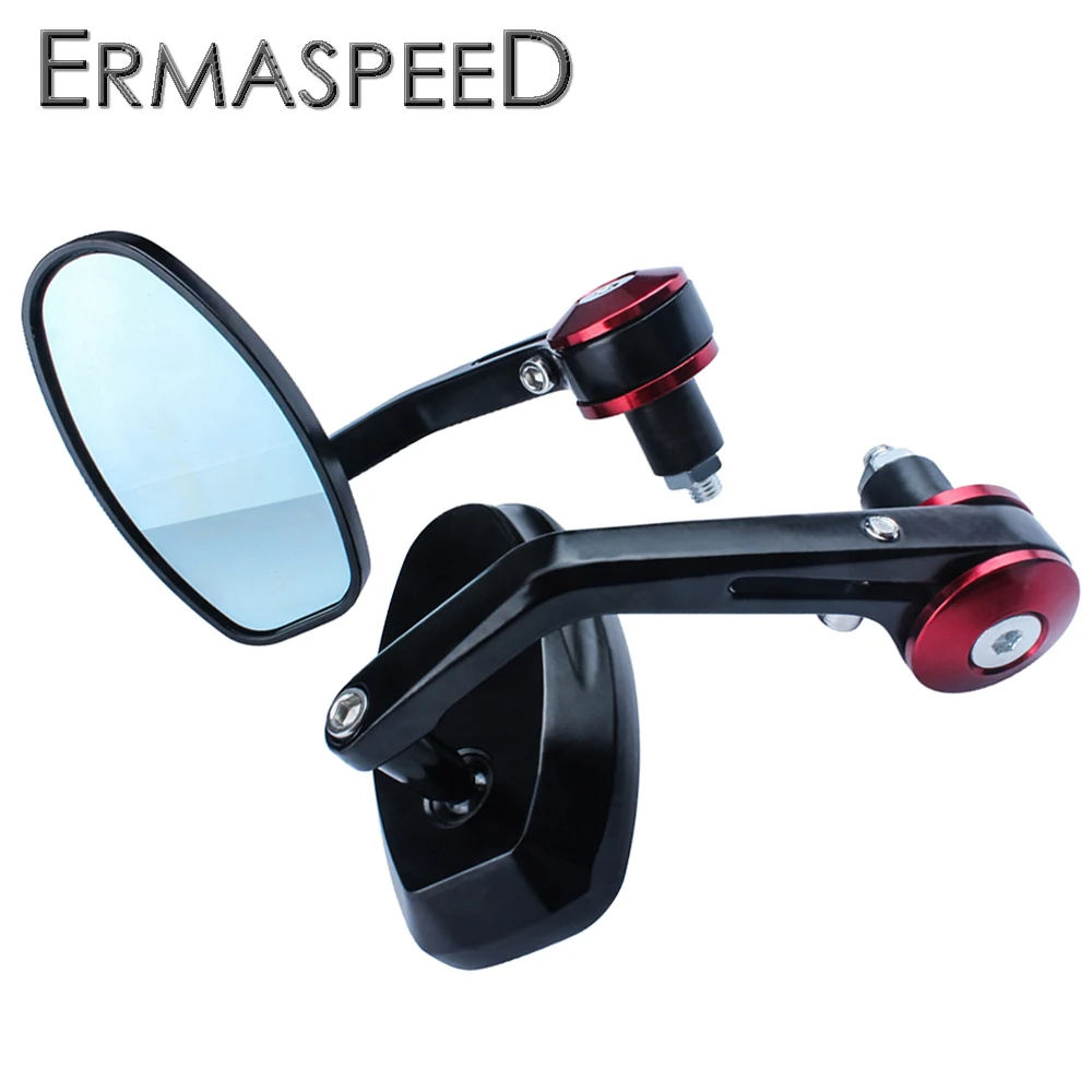 Universal Motorcycle Mirrors 7 8 22mm Motorcycle Handlebar End Mirrors