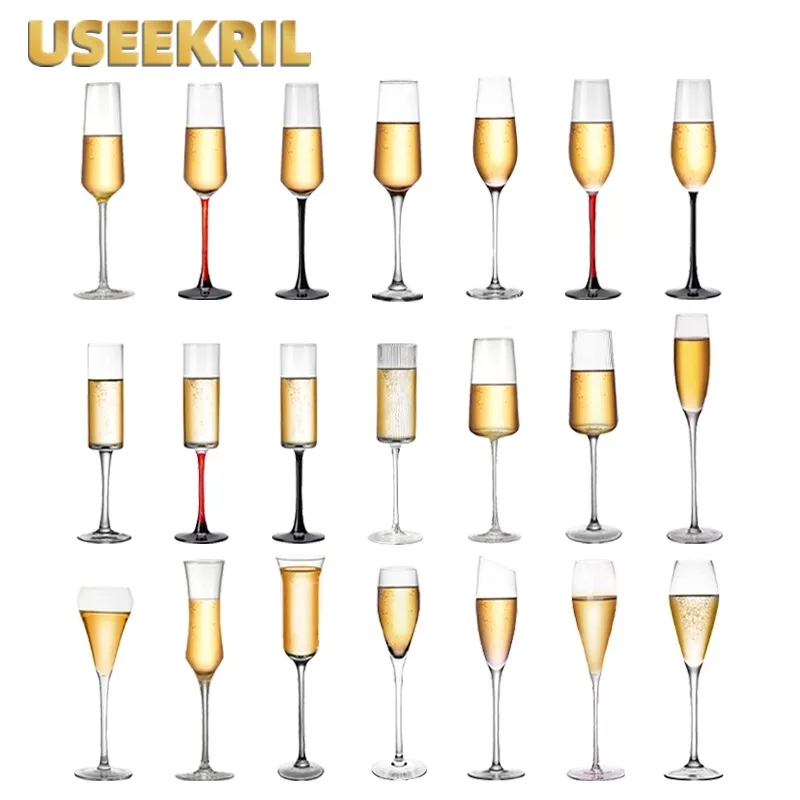 High-value Champagne Glass Cups Sparkling Wine Glass Goblet Classic ...