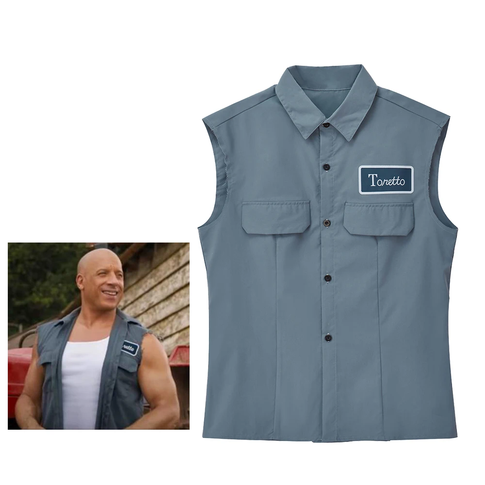 Dominic-Toretto-Cosplay-Costume-Vest-Waistcoat-Adult-Men-Summer ...
