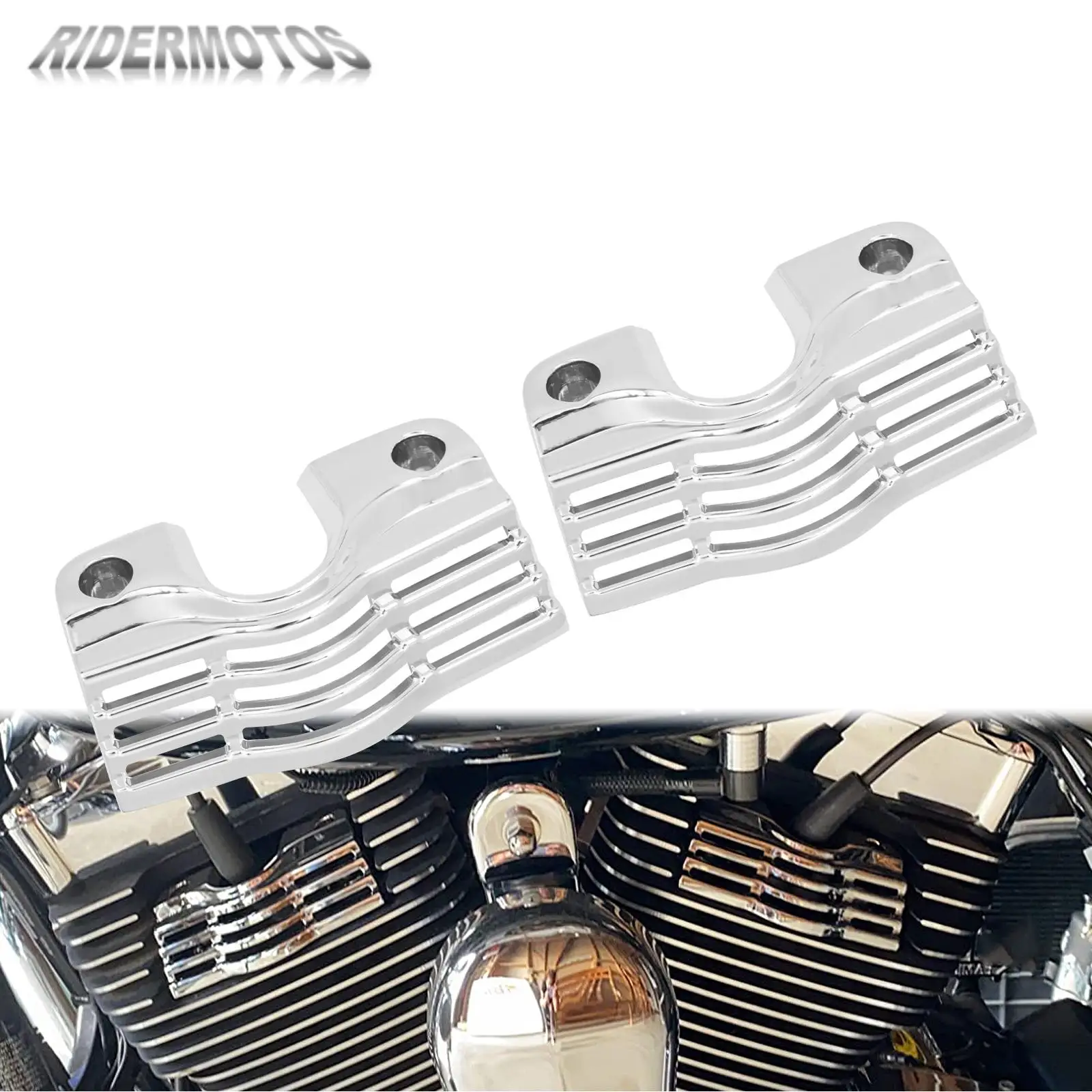Motorcycle-Slotted-Head-Bolt-Spark-Plug-Covers-For-Harley-Touring-Road ...
