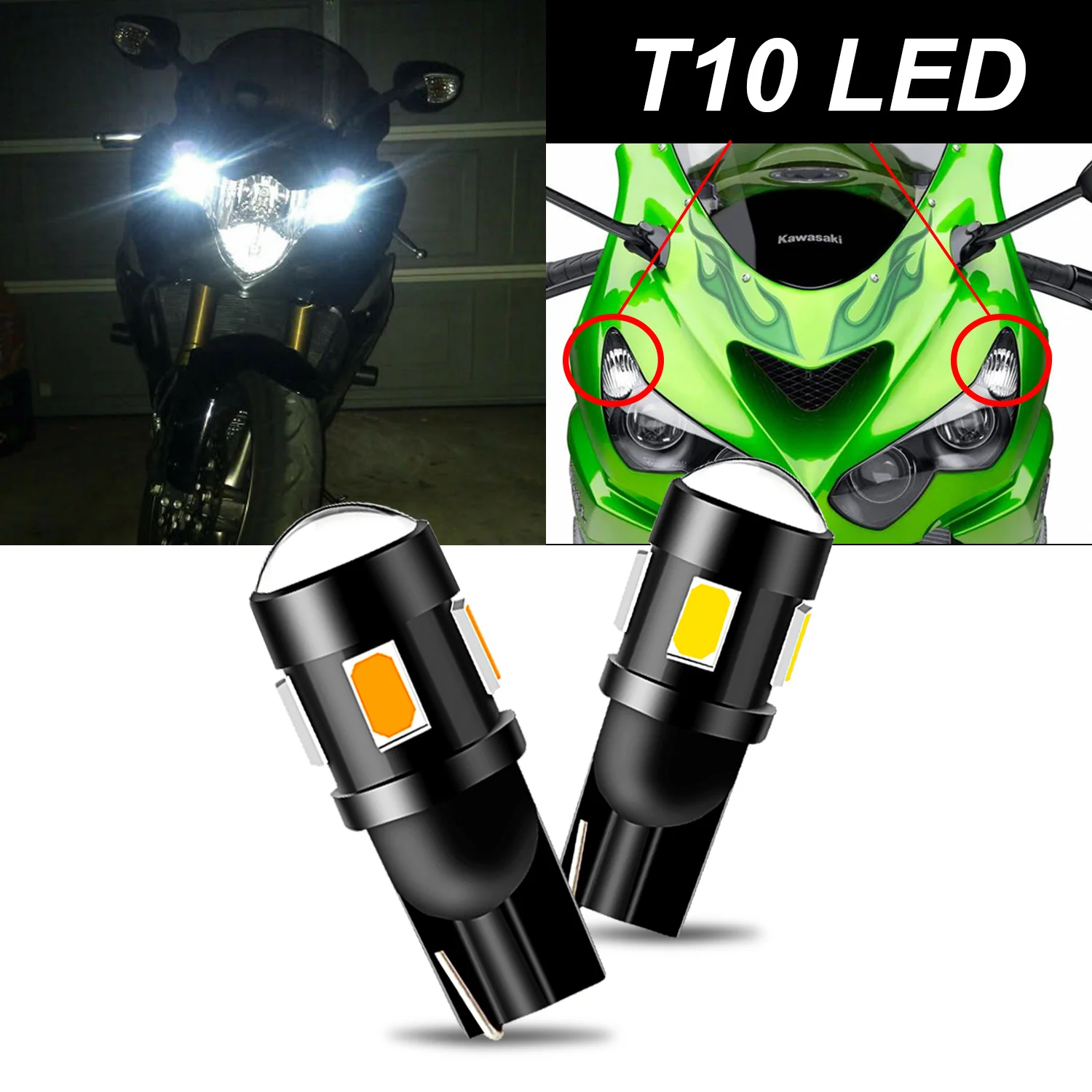 2Pcs-W5W-LED-Motorcycle-Position-Parking-for-Kawasaki-zx-14r-zx14r-1400 ...