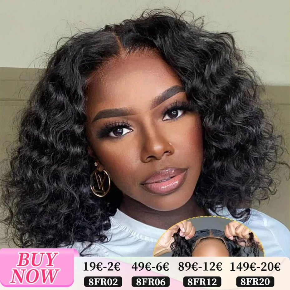 Pre-Cut-Lace-Wig-180-Water-Wave-Glueless-Wig-Pre-Plucked-Natural-Wave ...