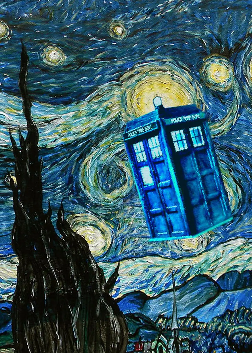 Tardis Starry Night Desktop