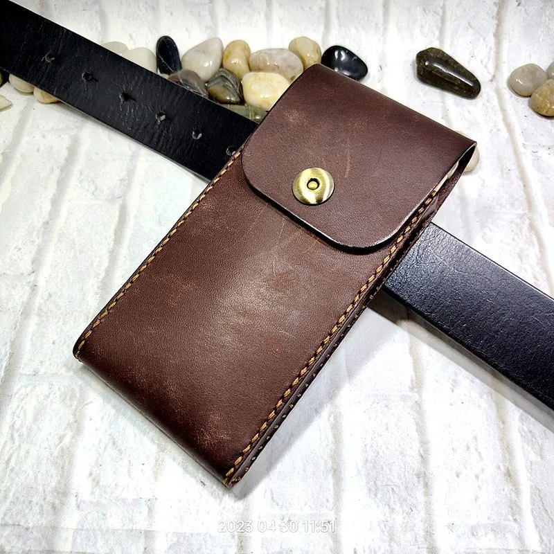 Universal-Mobile-Phone-Waist-Bag-Belt-Pack-Hand-made-Leather-Sheath ...