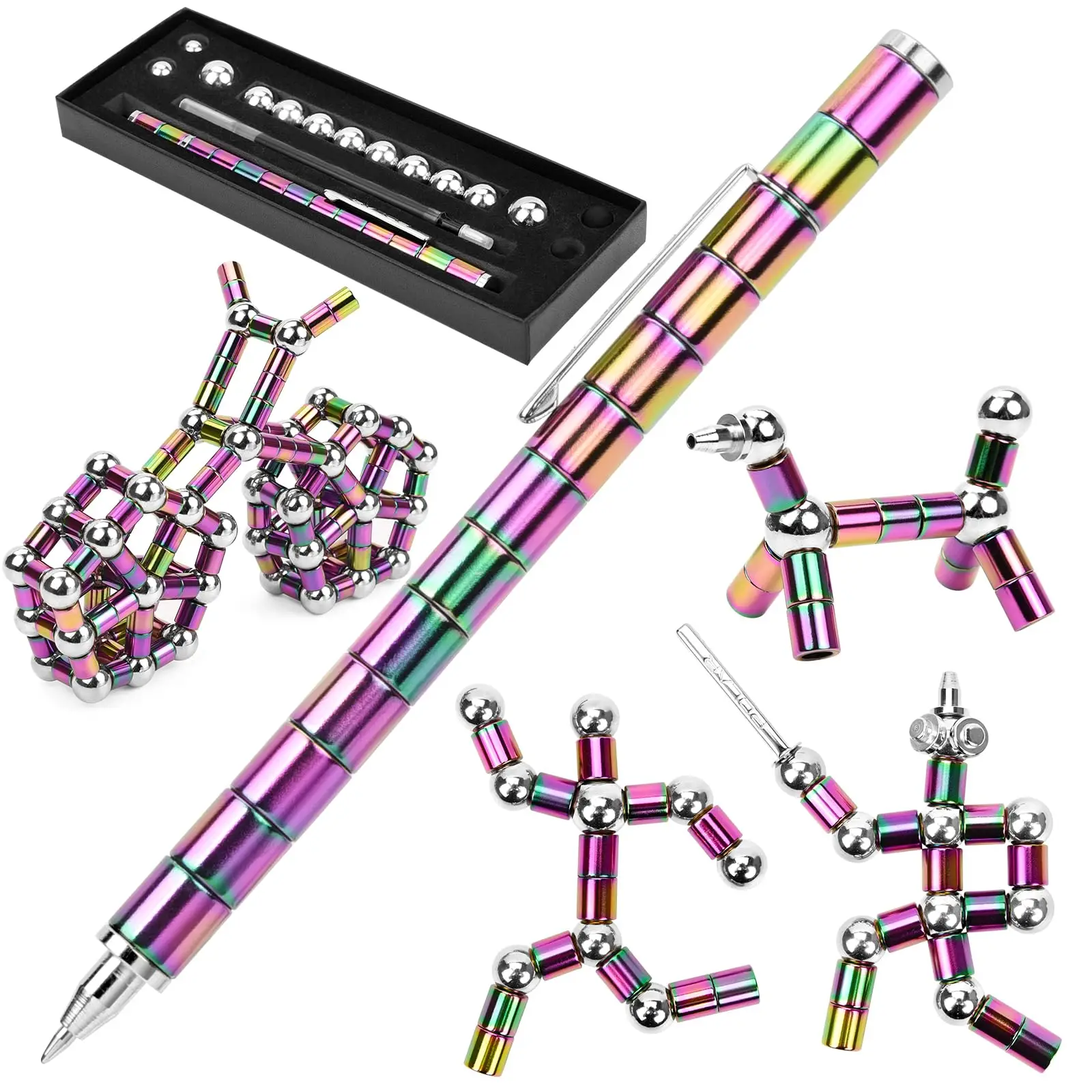 Fidget-Toys-pens-pressure-reducing-magnetic-metal-pens-multifunctional ...