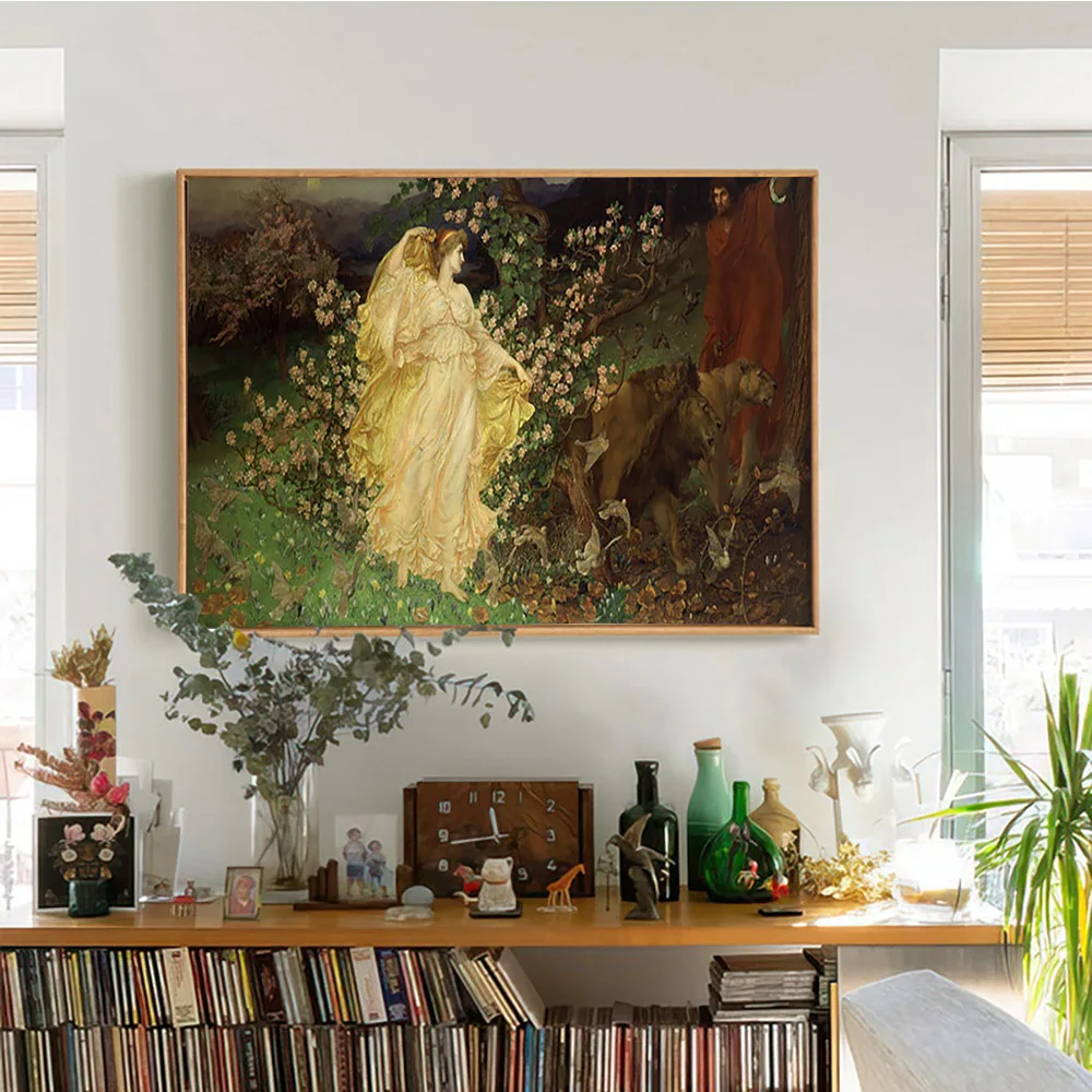 William Blake Richmond Vintage Print Art Poster Venus And Anchises ...