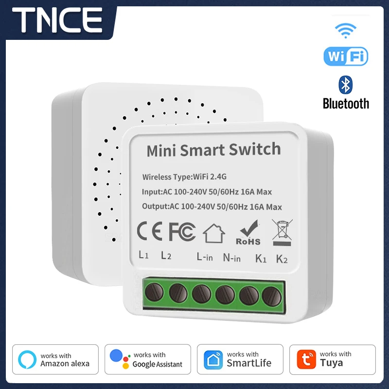 TNCE-Tuya-WiFi-MiNi-Smart-Switch-16A-1-2-way-Relay-Control-Timer ...