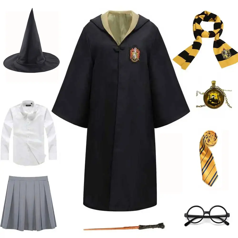 Disfraz unisex de Hufflepuff para adultos, niños, niñas, mujeres y ...