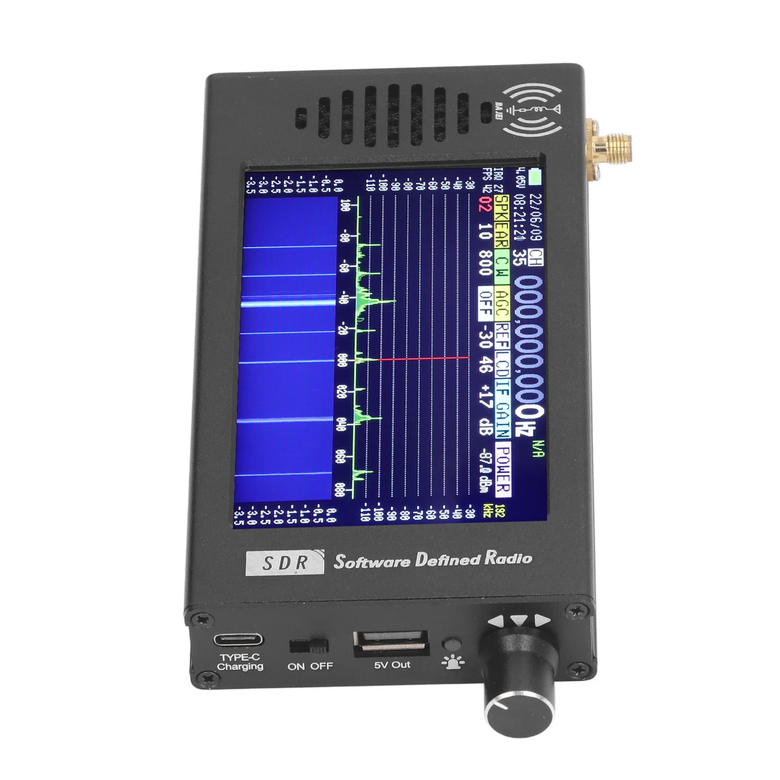 Shortwave-Radio-Receiver-Radio-Receiver-4-3-Inch-100KHz-To-149MHz-FM-MW ...