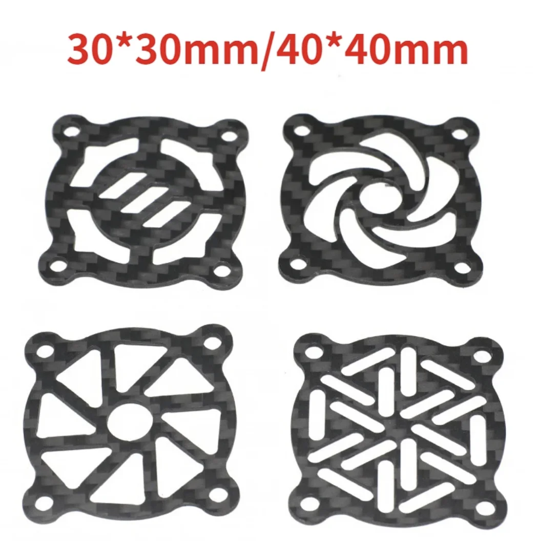 Carbon-Fiber-Cooling-Fan-Cover-40x40MM-30x30MM-M3-14mm-for-RC-Motor-ESC ...