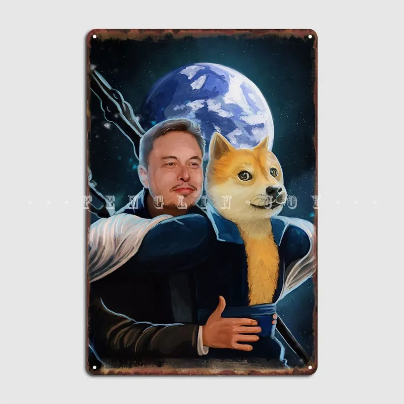 Titanic Meme With Doge Metal Sign Wall Pub Cinema Vintage Painting ...