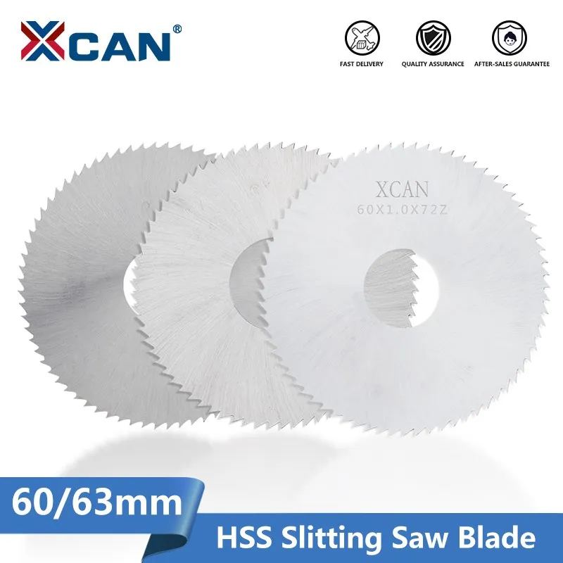 XCAN Slitting & Slotting Saw Blade 60 63mm High Speed Steel Circular ...