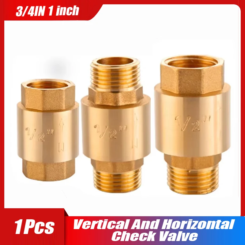 Copper 1/2IN discrete check valve spring check valve 3/4IN 1 inch ...