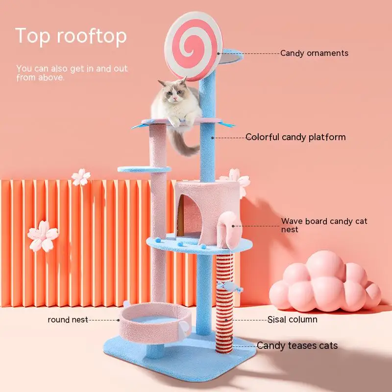 for-Cat-Multilayer-Tree-and-Cat-Climbing-Scraper-Stable-Frame-with ...