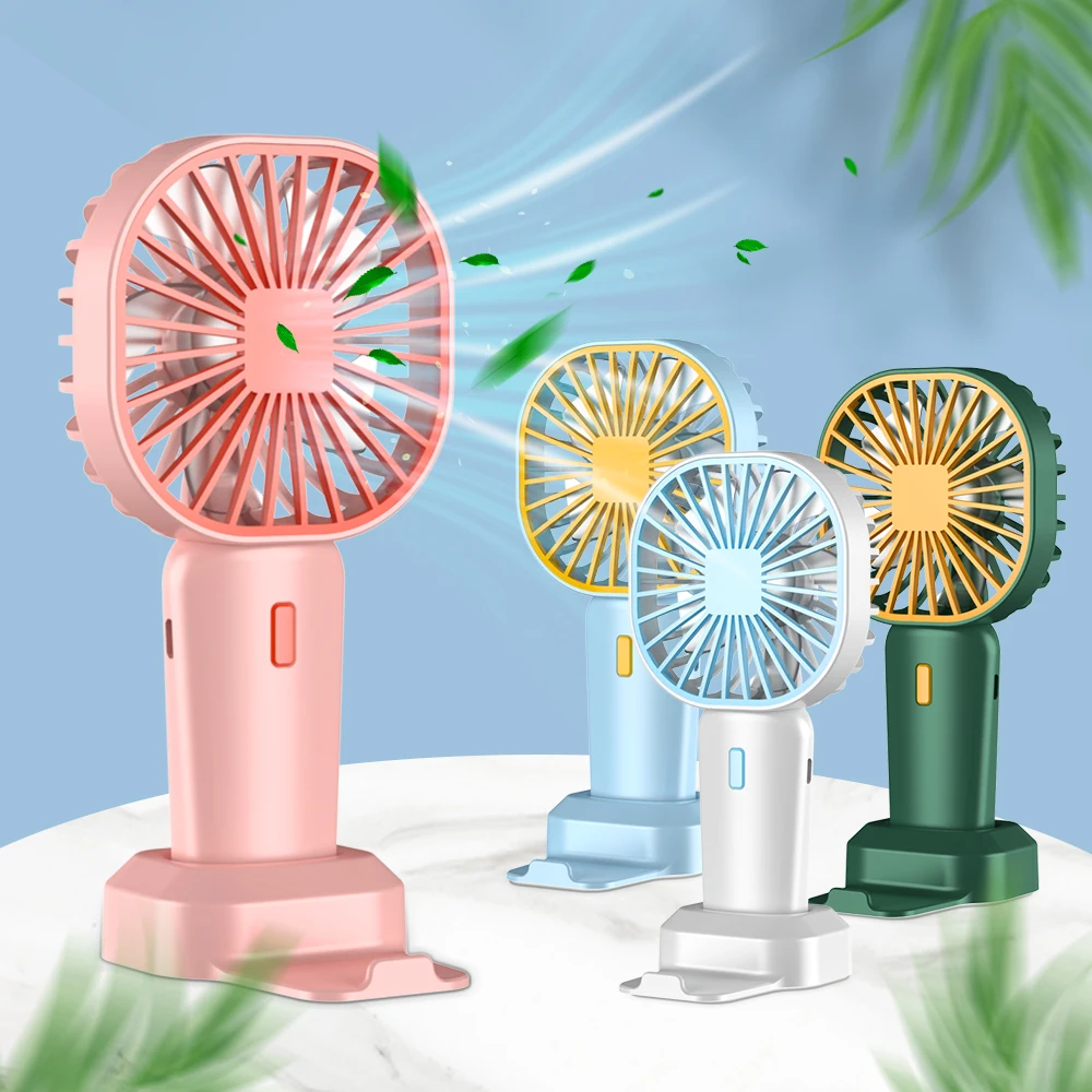 Portable Handheld Fan Rechargeable Cooling Mini Usb Fan With Phone ...