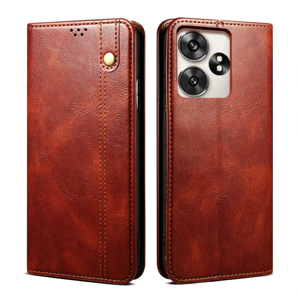 Realme GT Neo 6 SE 5G 2024 Luxury Case Magnetic Texture Leather Book ...