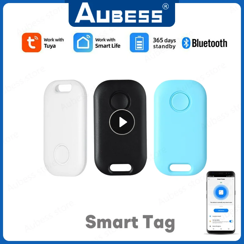 Tuya Mini Anti Lost GPS Tracker Keychain Alarm Wireless Bluetooth ...
