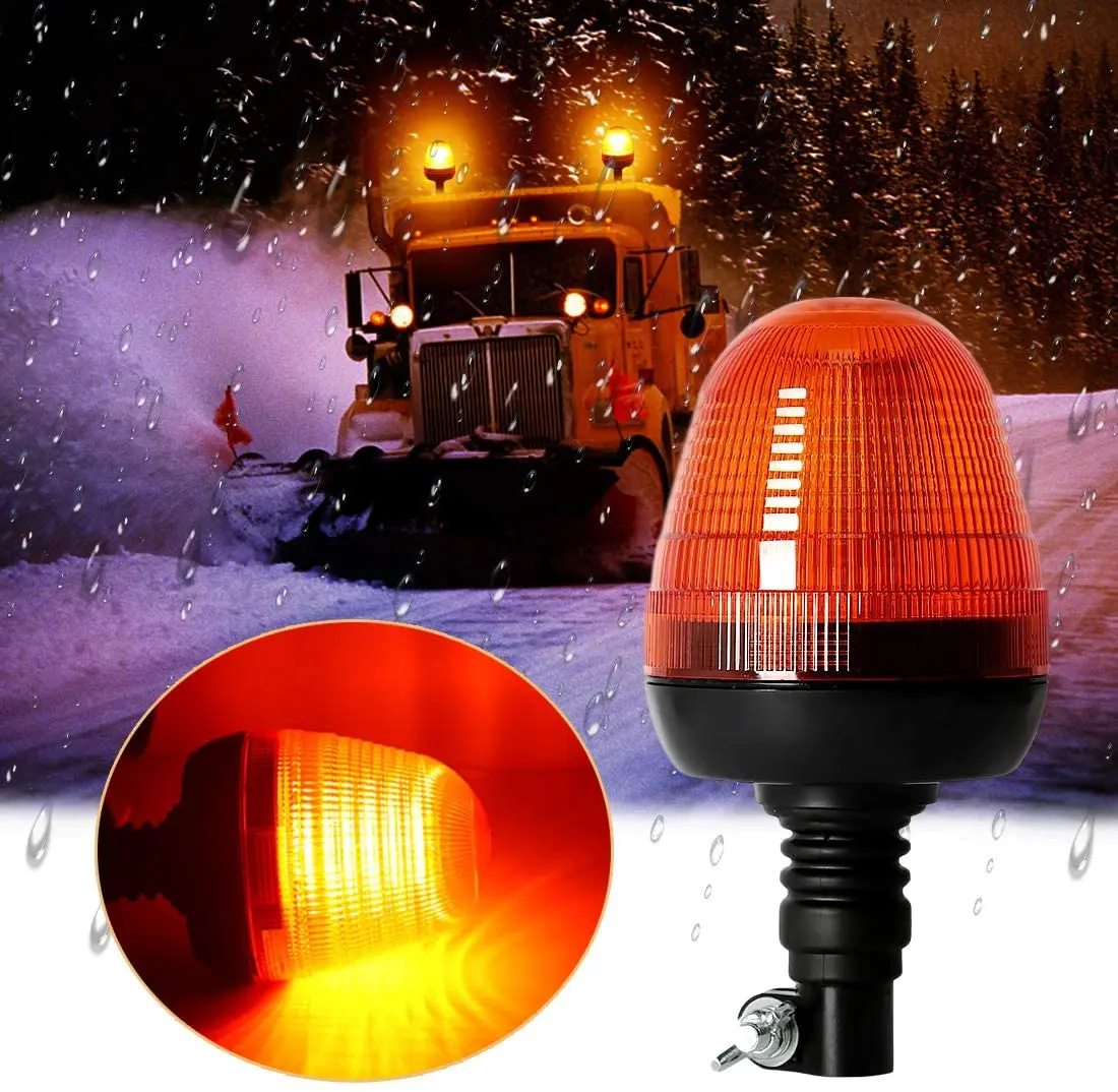 12W 60Led Amber Beacon Light Rotating Warning Lamp Flashing Emergency ...