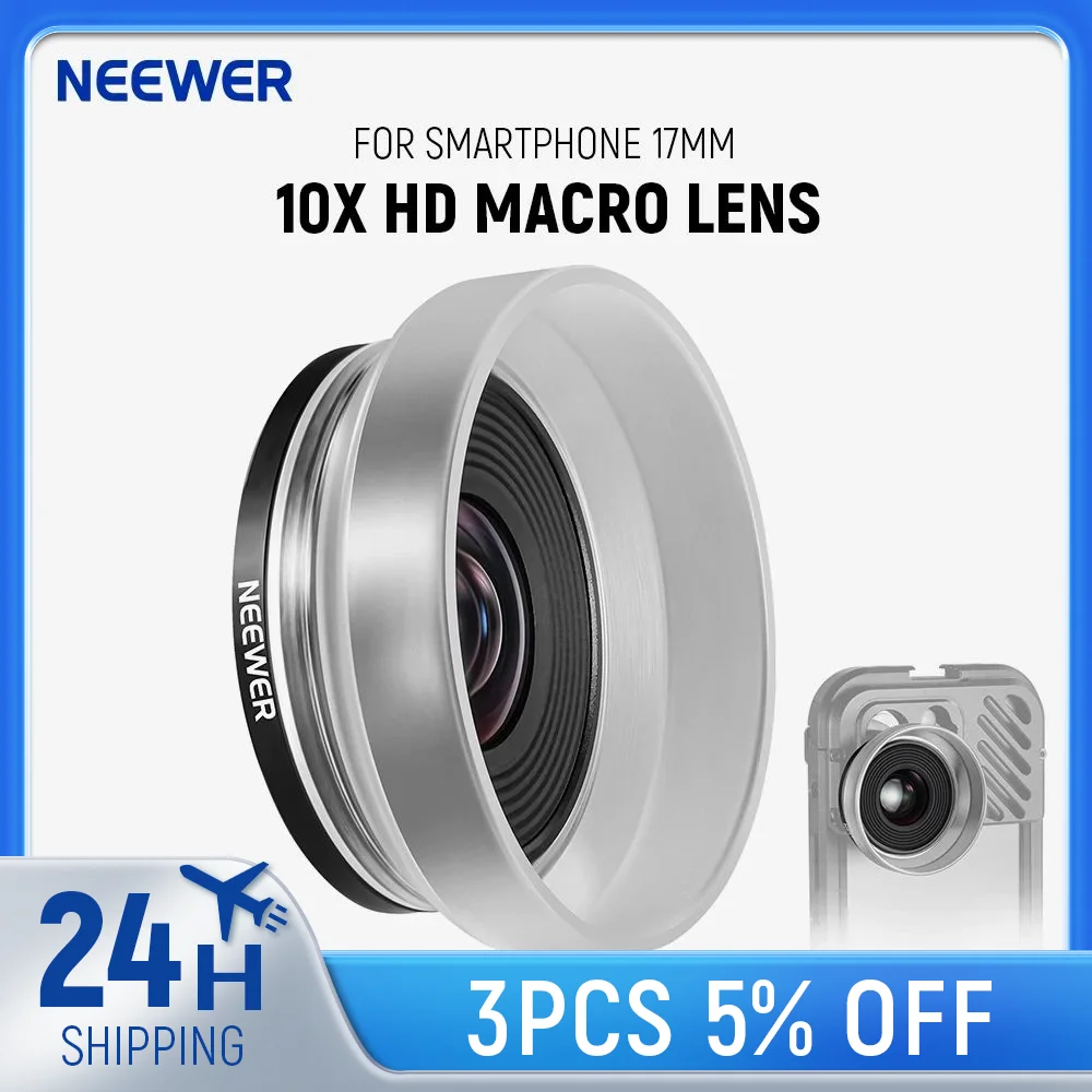 NEEWER-HD-10X-Macro-Lens-with-Detachable-Diffuser-Hood-For-iPhone ...