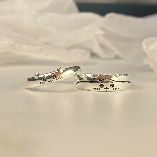 Chiikawa Hachiware Metal Lovers Ring Wedding Gifts - Chiikawa Plush