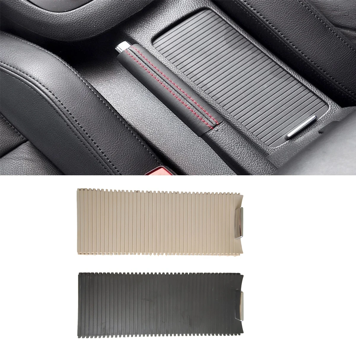 New Car Center Console Drink Cup Holder Slide Cover Curtain For VW Golf ...