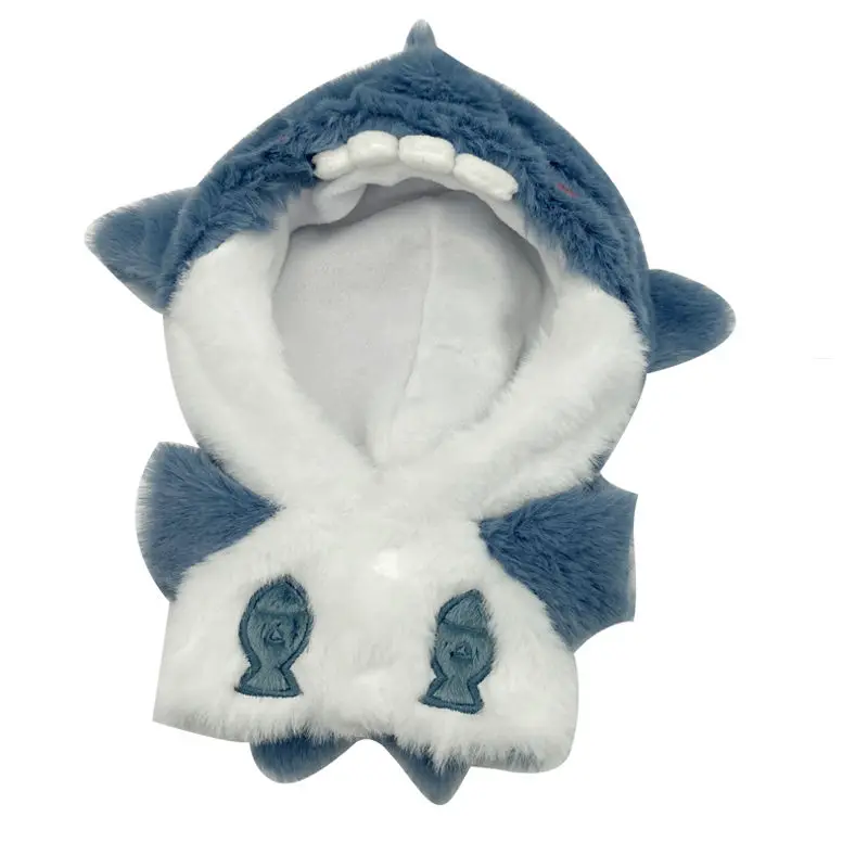 Faux Labubu Niannyyhouse 10cm Plush Doll Clothes Hat Poncho Shawl Sets ...