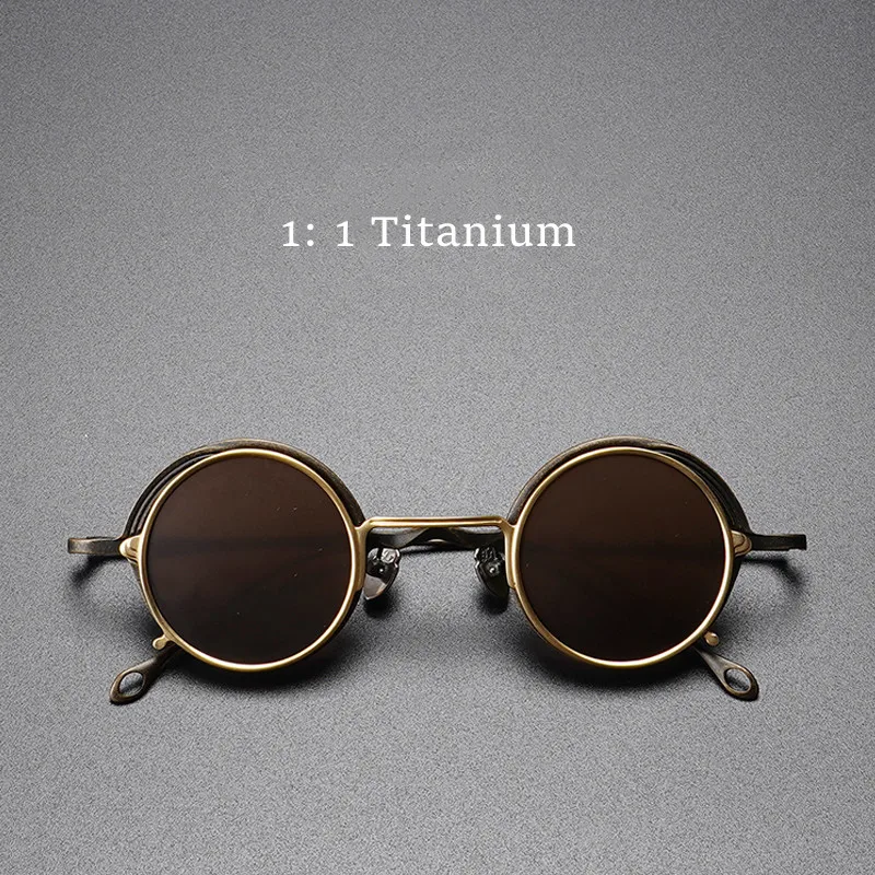 Clip-on Removable Sunglass Pure Titanium Eyeglasses RG1008 Vintage ...