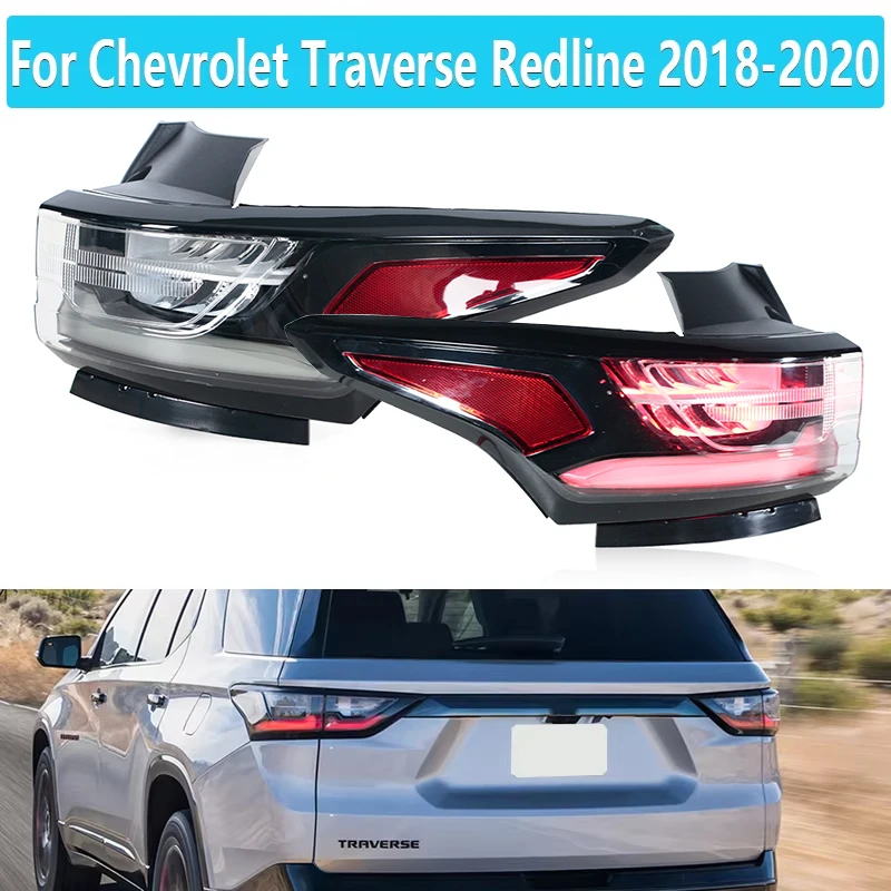 For Chevrolet Traverse 2018 2019 2020 LED TailLights Rear Light DRL ...