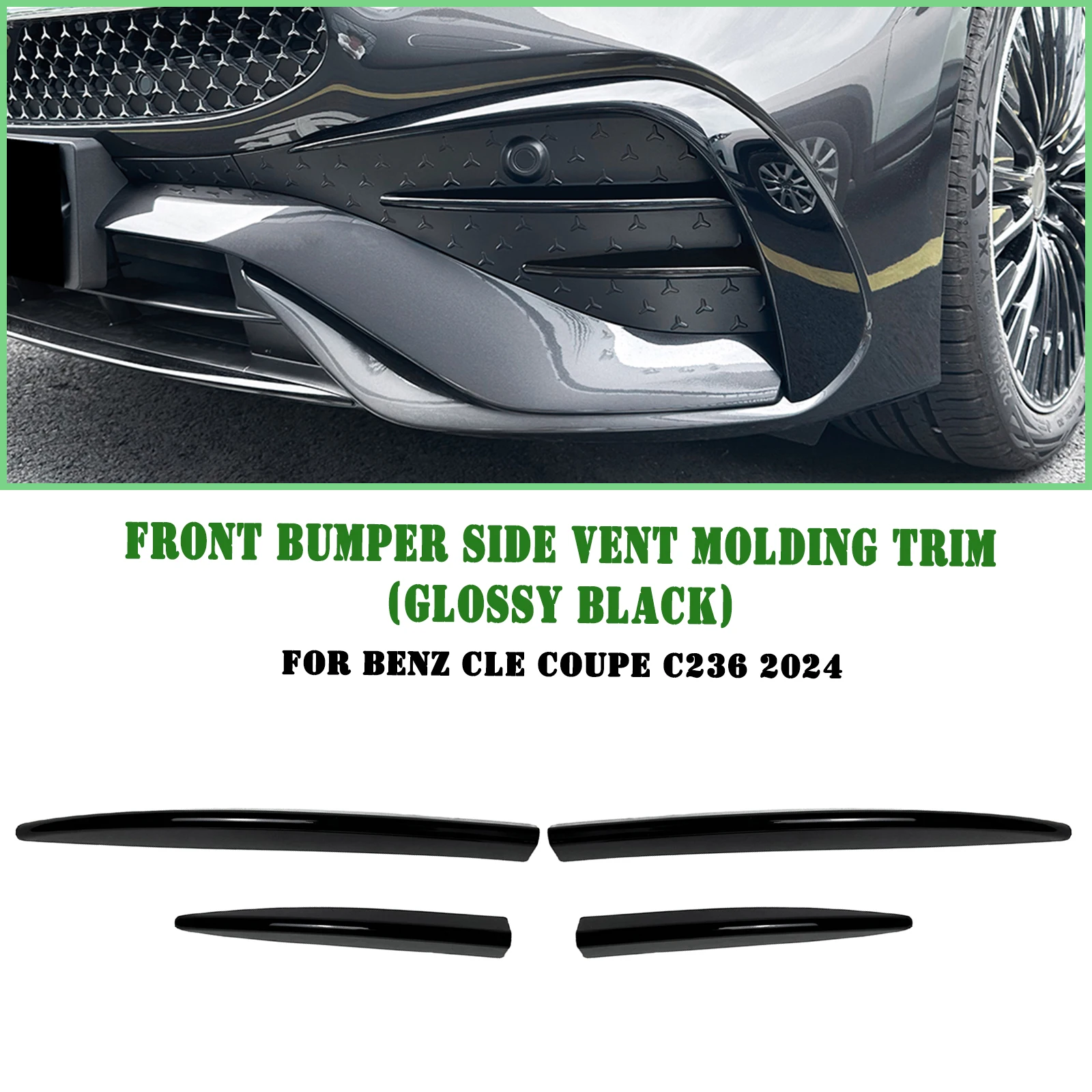 Front-Bumper-Side-Air-Vent-Trims-Fog-Light-Lamp-Cover-Intake-Frame ...