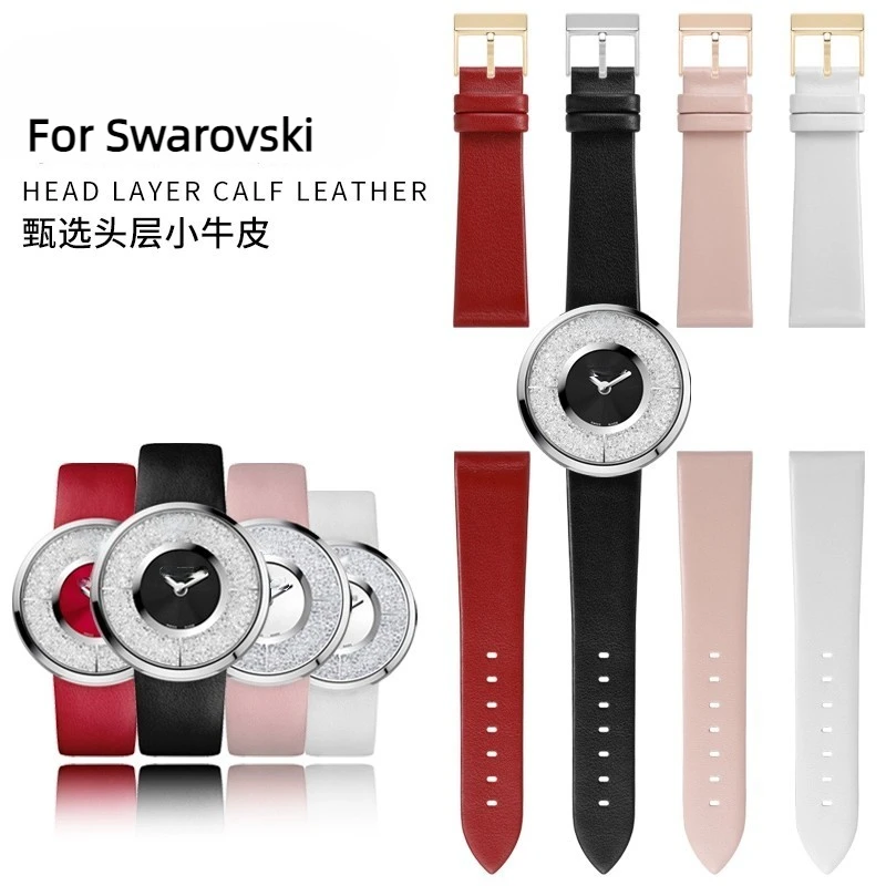 Genuine Leather strap For Swarovski female Watchband 1135989 5045371 ...