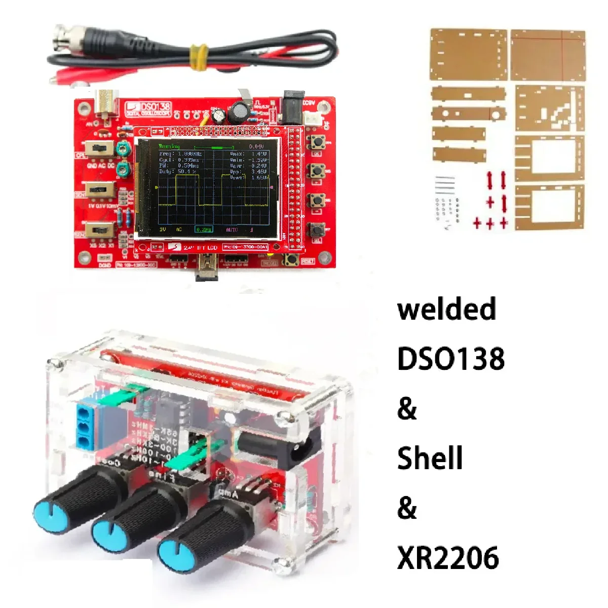 DSO138-Fully-Assembled-Digital-Oscilloscope-2-4-inch-TFT-LCD-Display ...