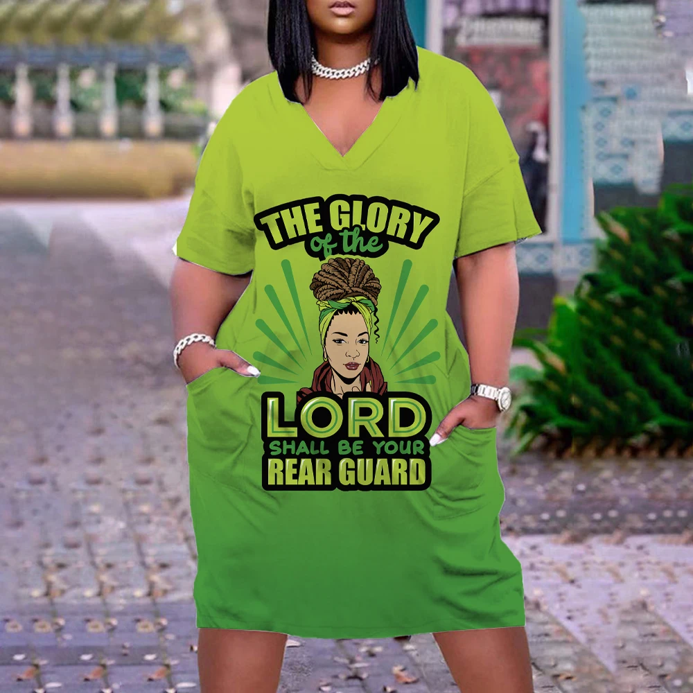 Hot Women LORD Dress Girl Face 3d Printed Female Beachwear V-Neck Sexy ...