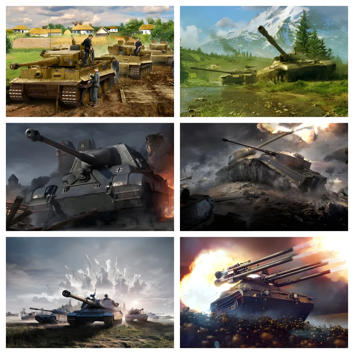 Heavy Tank 5D Diamond Painting Armored Vehicle Diy Diamond Embroidery ...