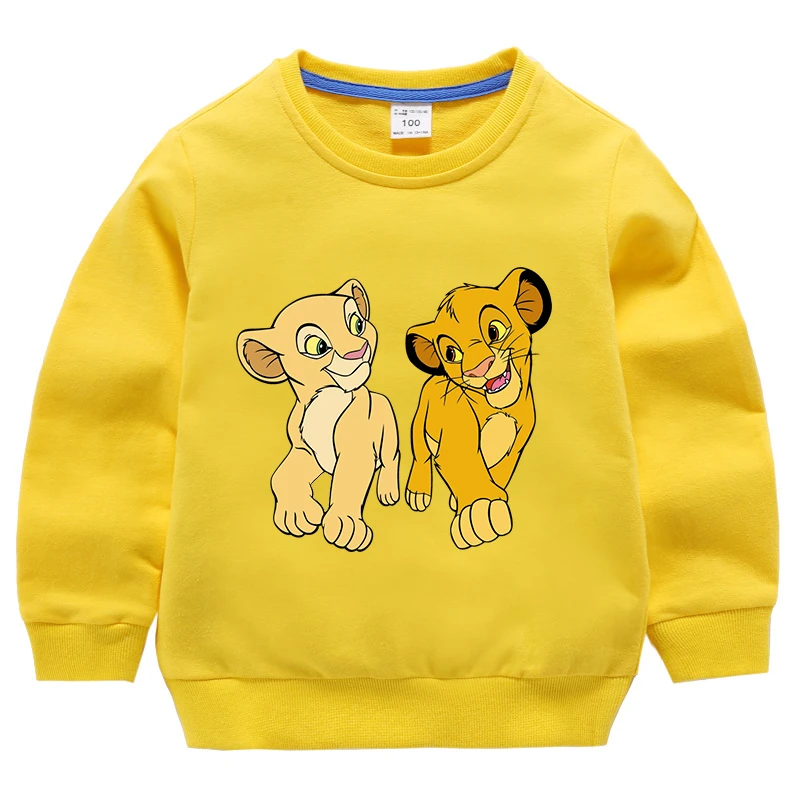 The-King-Lion-Simba-Cartoon-Printed-Autumn-Kids-Clothes-Disney ...