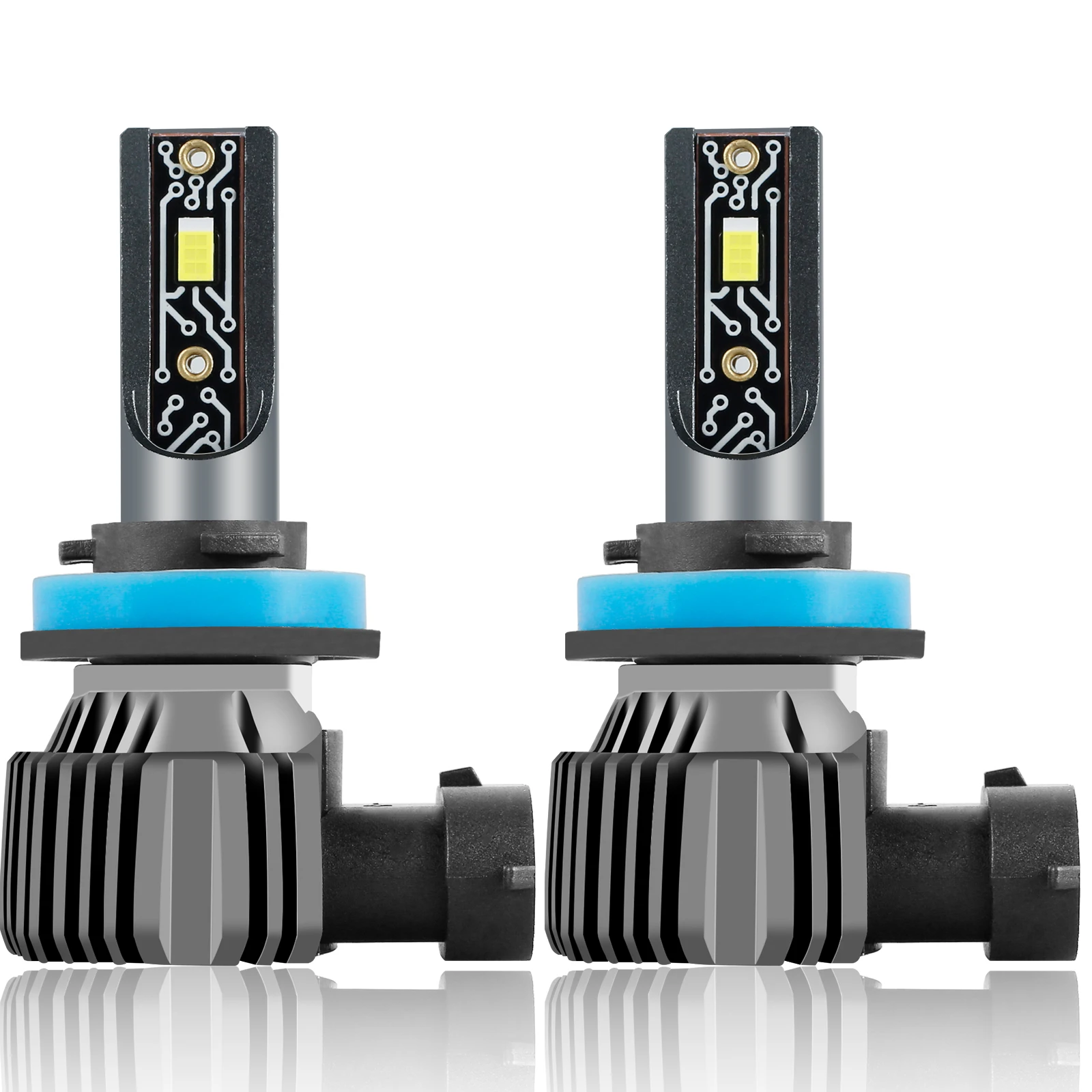 2Pcs-H7-H11-Car-LED-Fog-Light-Bulbs-16000LM-6000K-Super-White ...